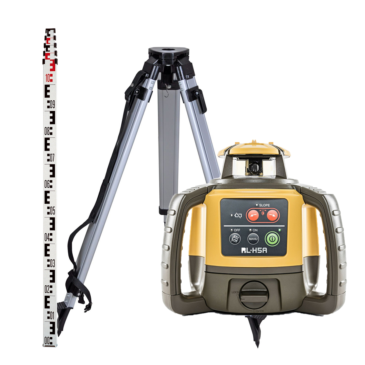 Kit Laser Rotatif Topcon RLH5A Avec Cellule, Trépied Standard Alu et ...